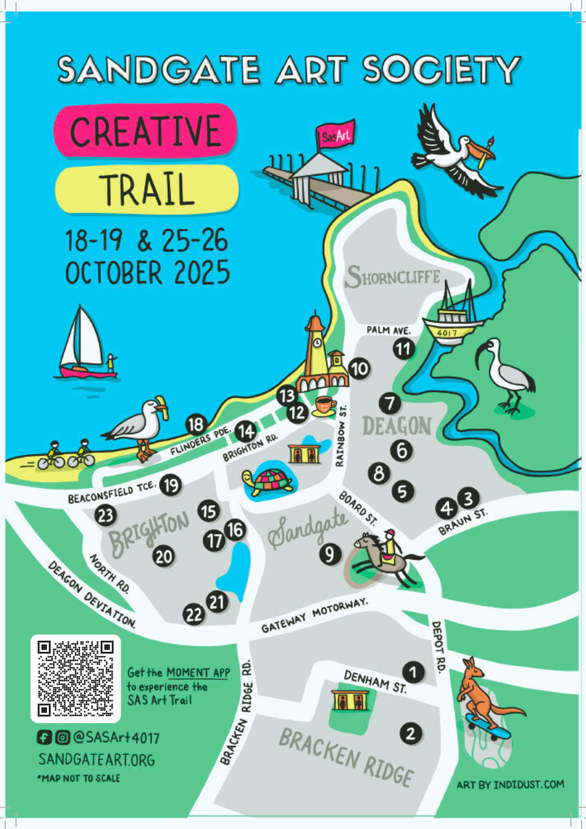 Sandgate Creative Trail Map - SAS Art